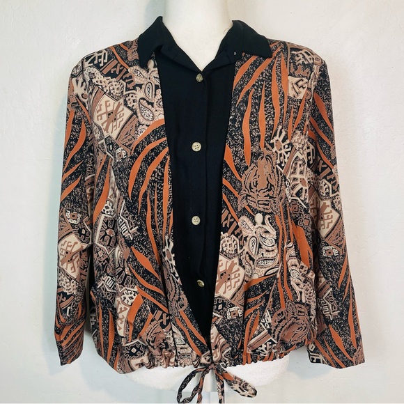 Vintage | Tops | Vintage 9s Shirt Strings Size L Xl X Tiger Animal ...
